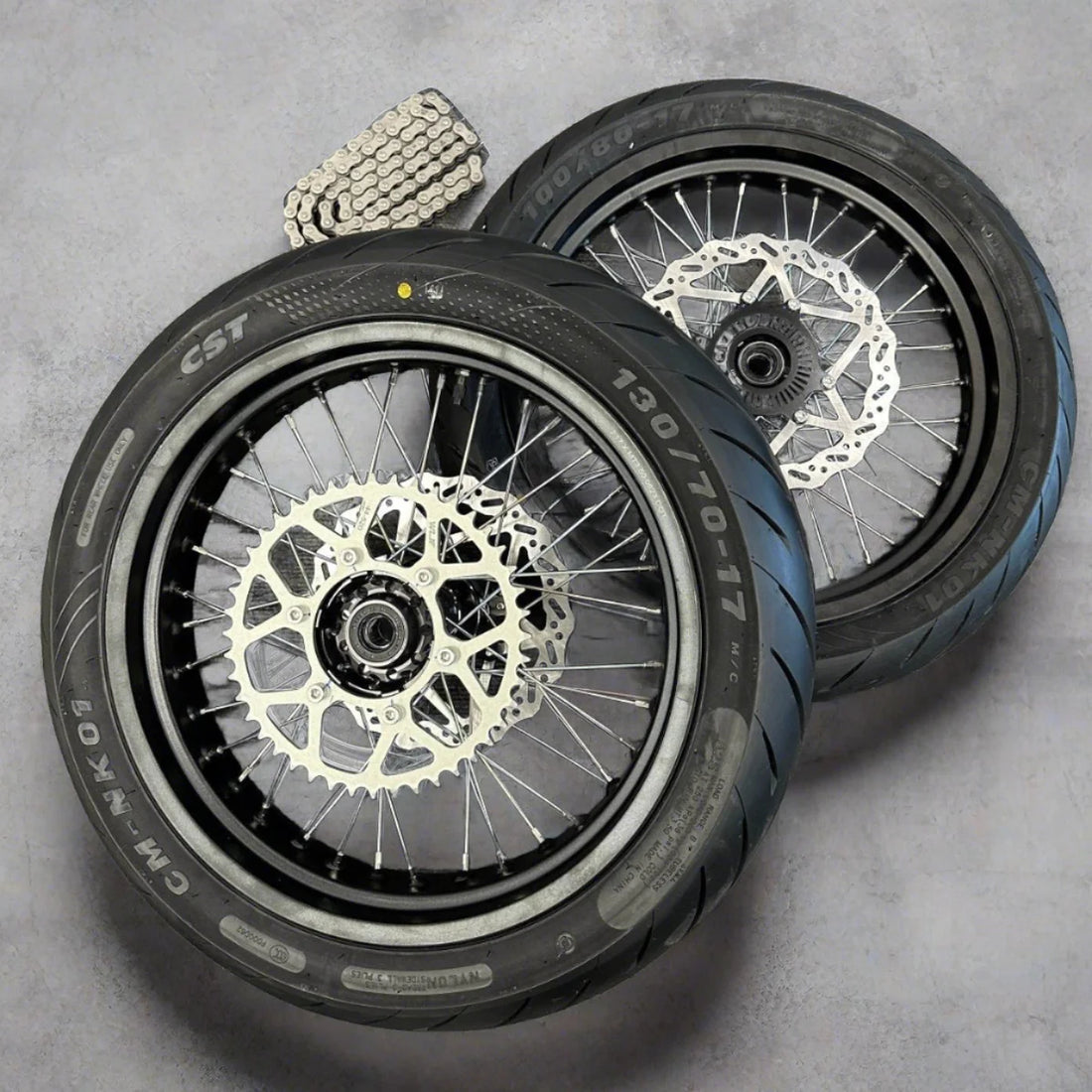 17" Complete Supermoto Wheel Set for Sur-Ron Ultra Bee